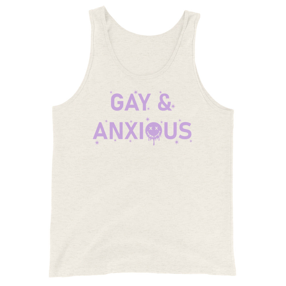 Gay & Anxious Tank | pride tank top, LGBTQ tank