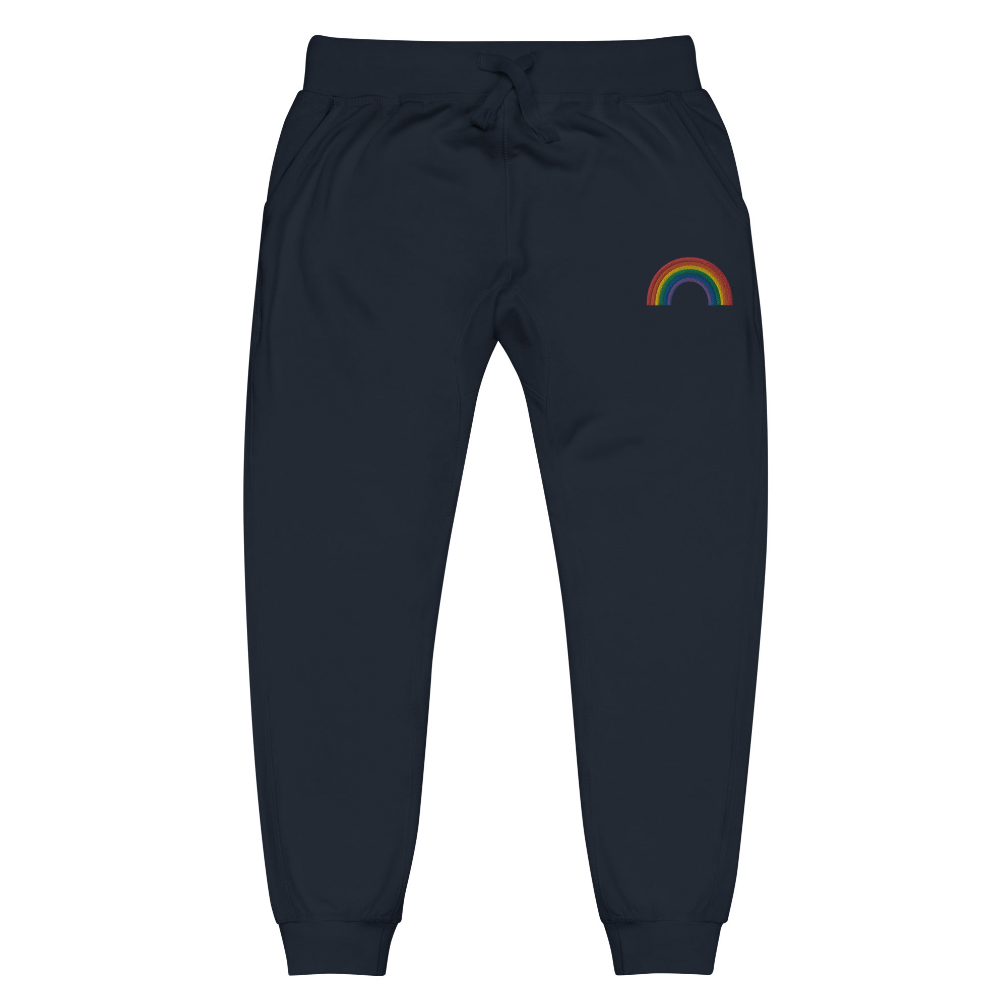 Rainbow embroidered Joggers